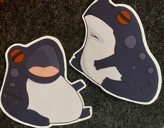 Emo Frog Stickers Matt Finish Goth Punk Grunge | Etsy