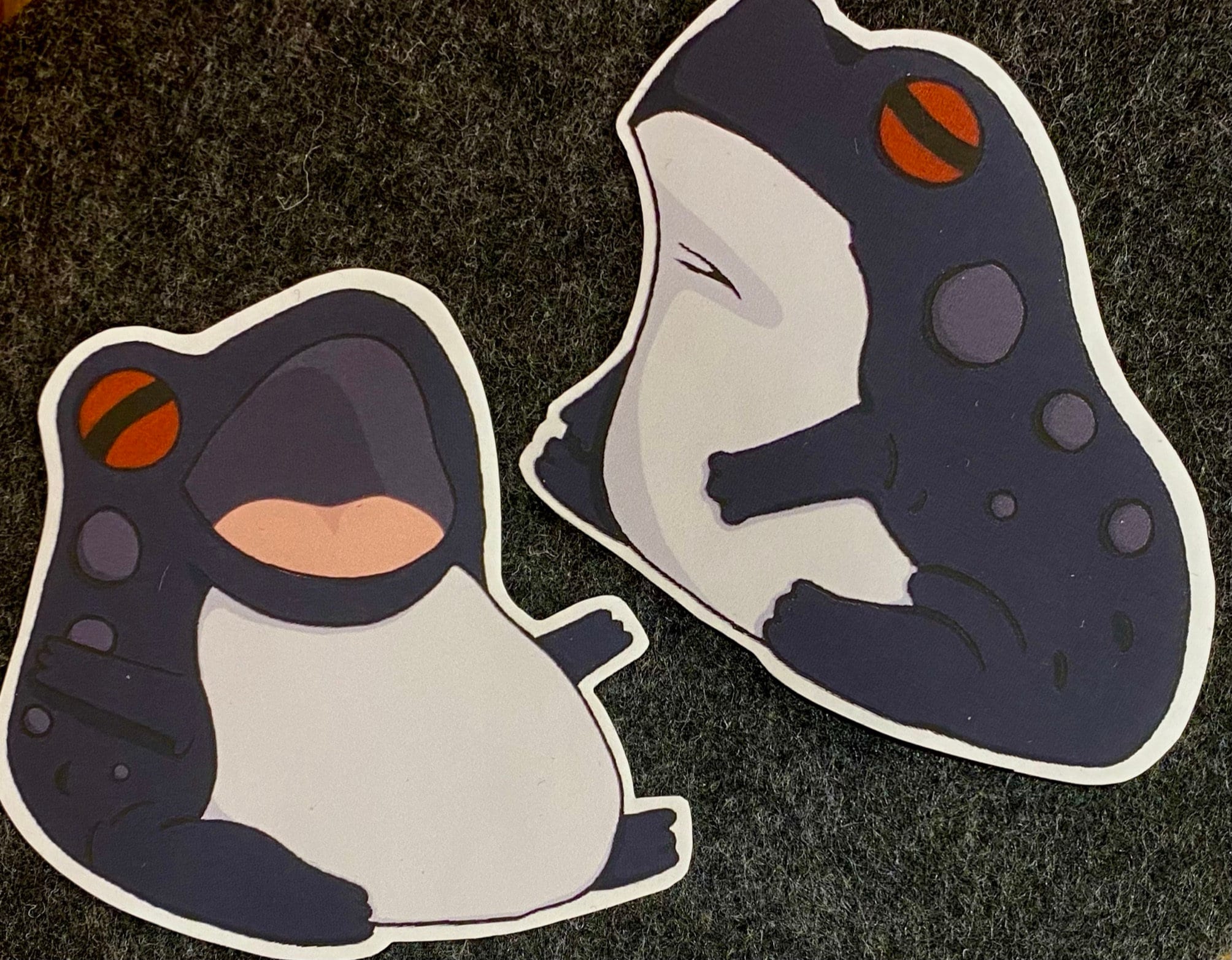 Emo Frog Stickers Matt Finish Goth Punk Grunge | Etsy