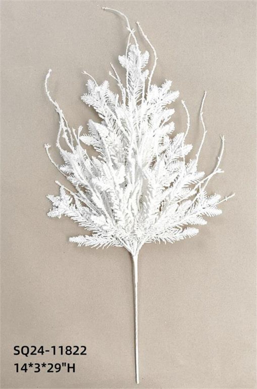 Flocked Cedar Spray, White Cedar Spray, Winter Christmas Faux Sprays - Etsy