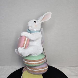 Easter Bunny With Macaroons, Easter Bunny, Easter Pastel Decorations ...