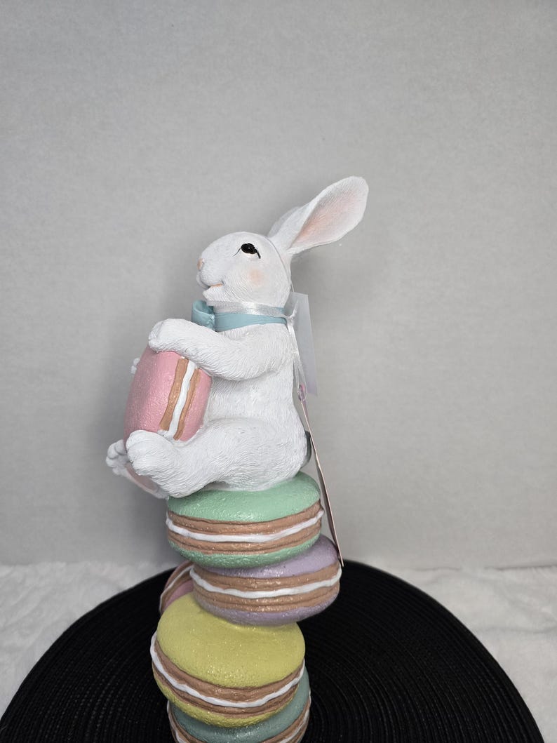 Easter Bunny With Macaroons, Easter Bunny, Easter Pastel Decorations ...
