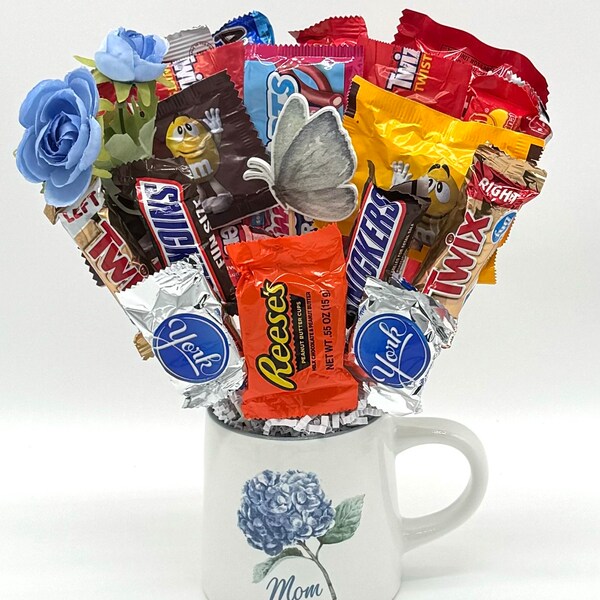 Candy Mug Arrangement - Etsy