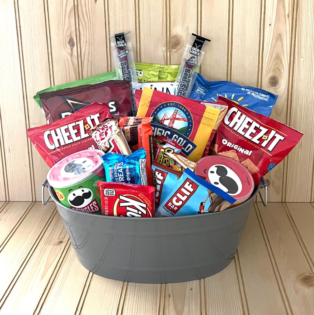 Snack Basket, Gift Basket of Snacks, Large Snack Basket - Etsy