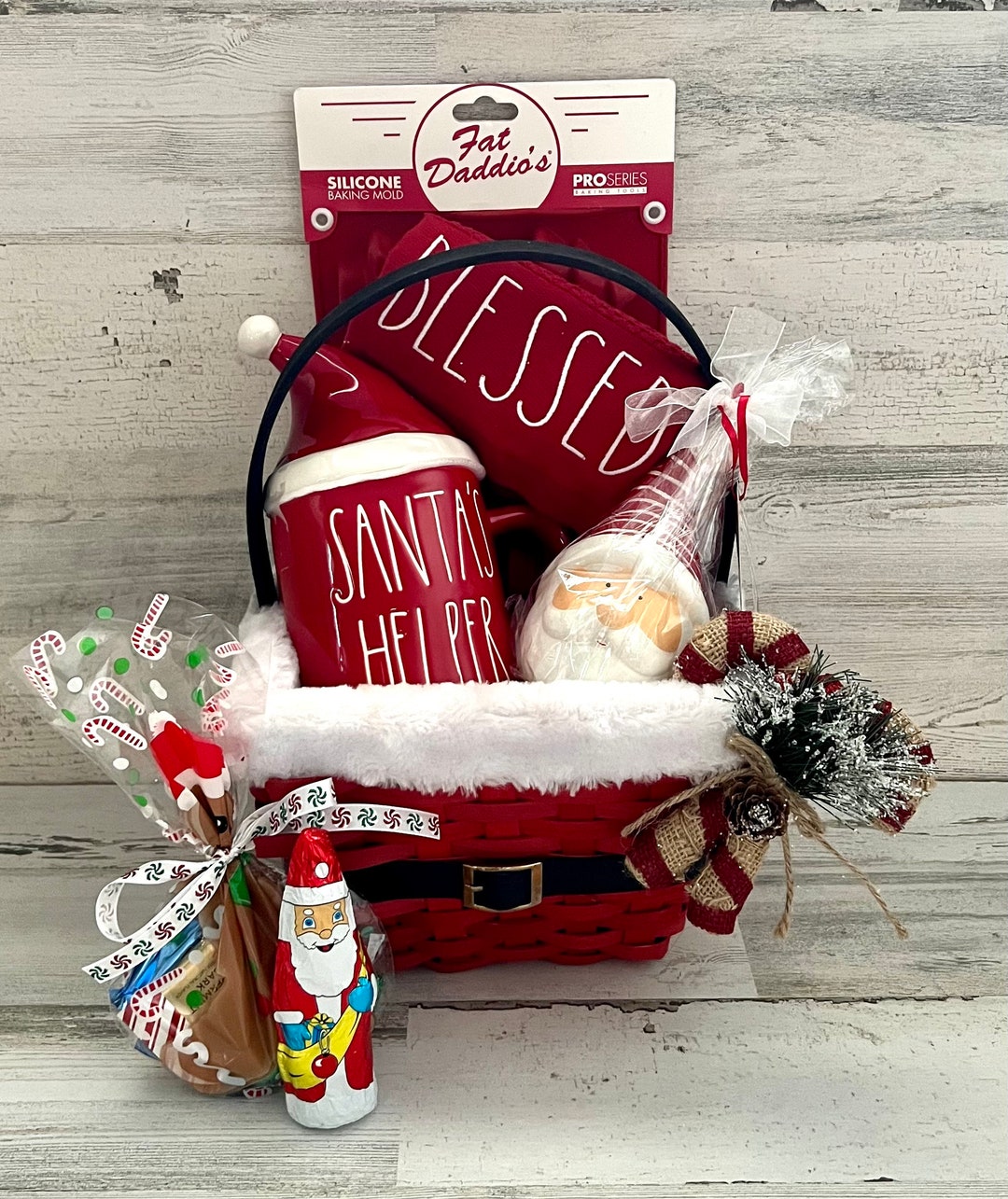 Christmas Gift Basket Holiday Gift Basket Friend Gift Basket - Etsy