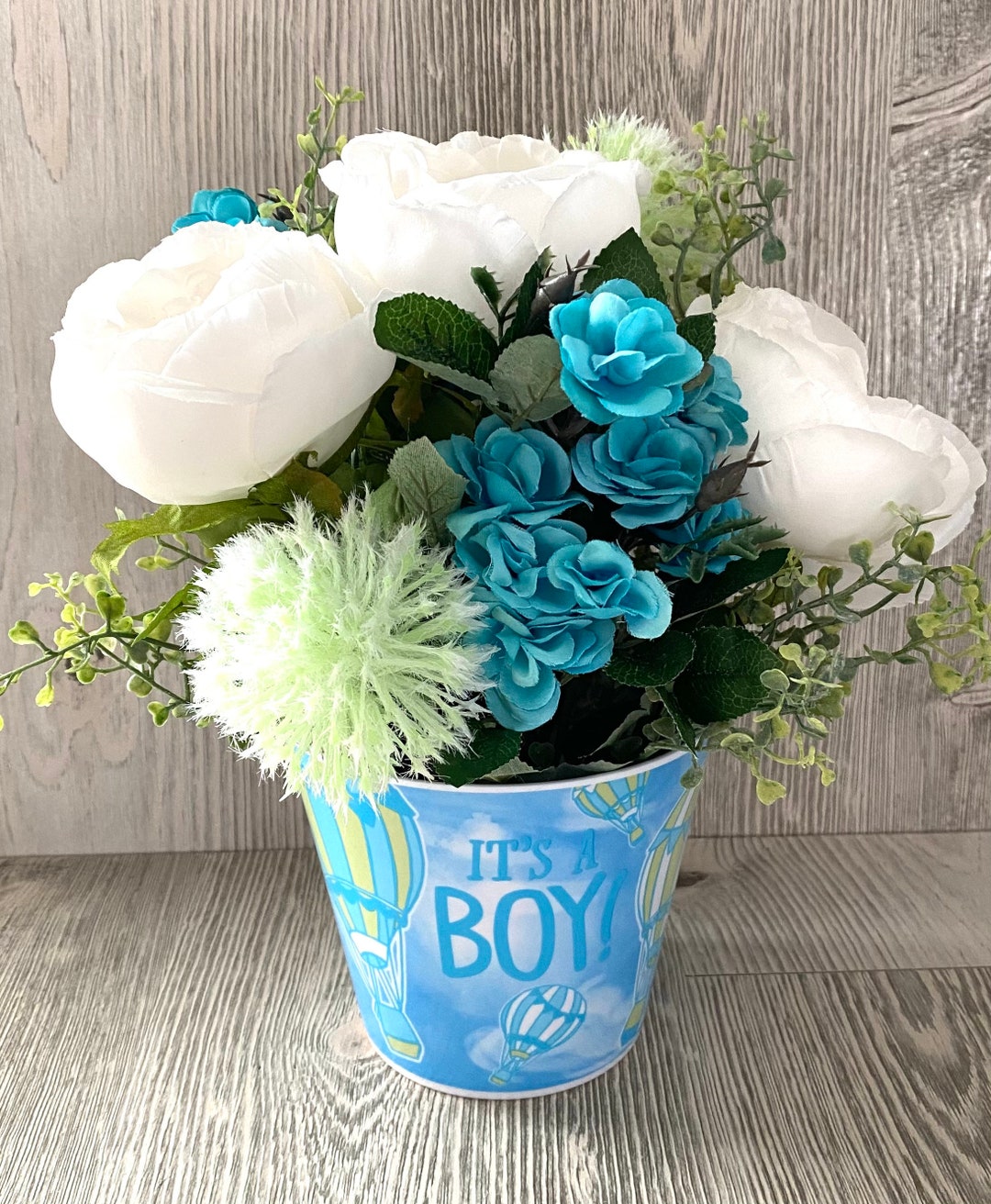 New Baby Floral Arrangement Silk Floral Arrangement - Etsy