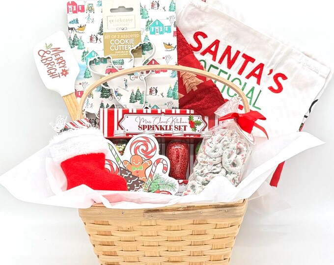 Christmas Baking Gift Basket, Christmas Gift Basket, Holiday Gift ...