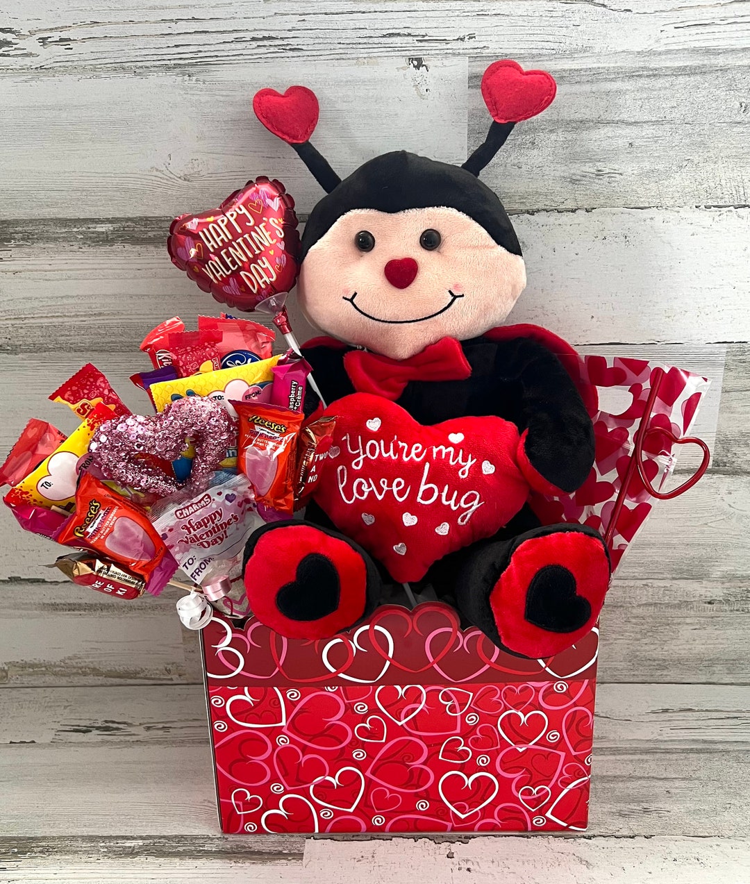 Kids Valentines Day Gift Box, Valentines Day Gift Basket, Valentines ...