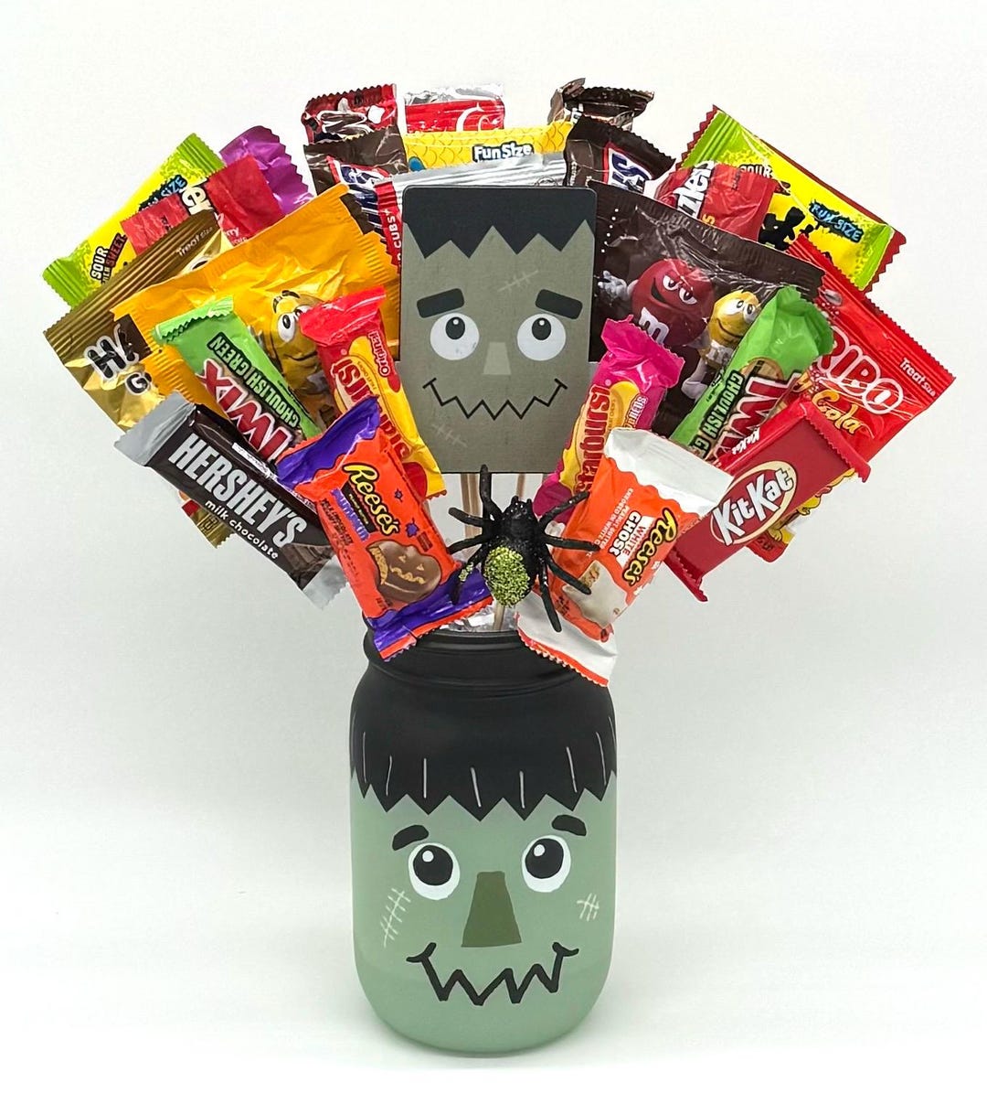Halloween Candy Bouquet, Halloween Candy Arrangement, Halloween Gift ...