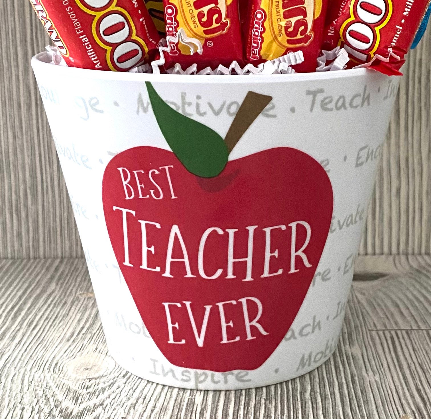 Teacher Gift Best Teacher Ever Candy Arrangement - Etsy