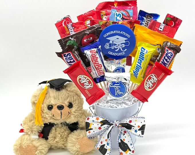 Graduation Gift, Graduation Candy Bouquet, Gift for Graduate, Candy ...