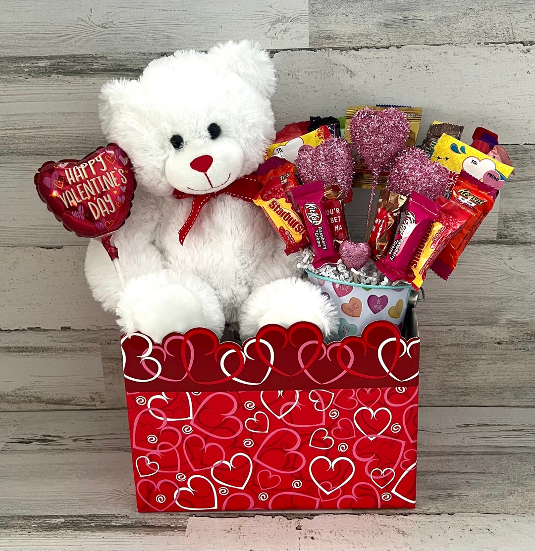 Valentines Day Gift Box, Valentines Day Gift Basket, Valentines Day ...