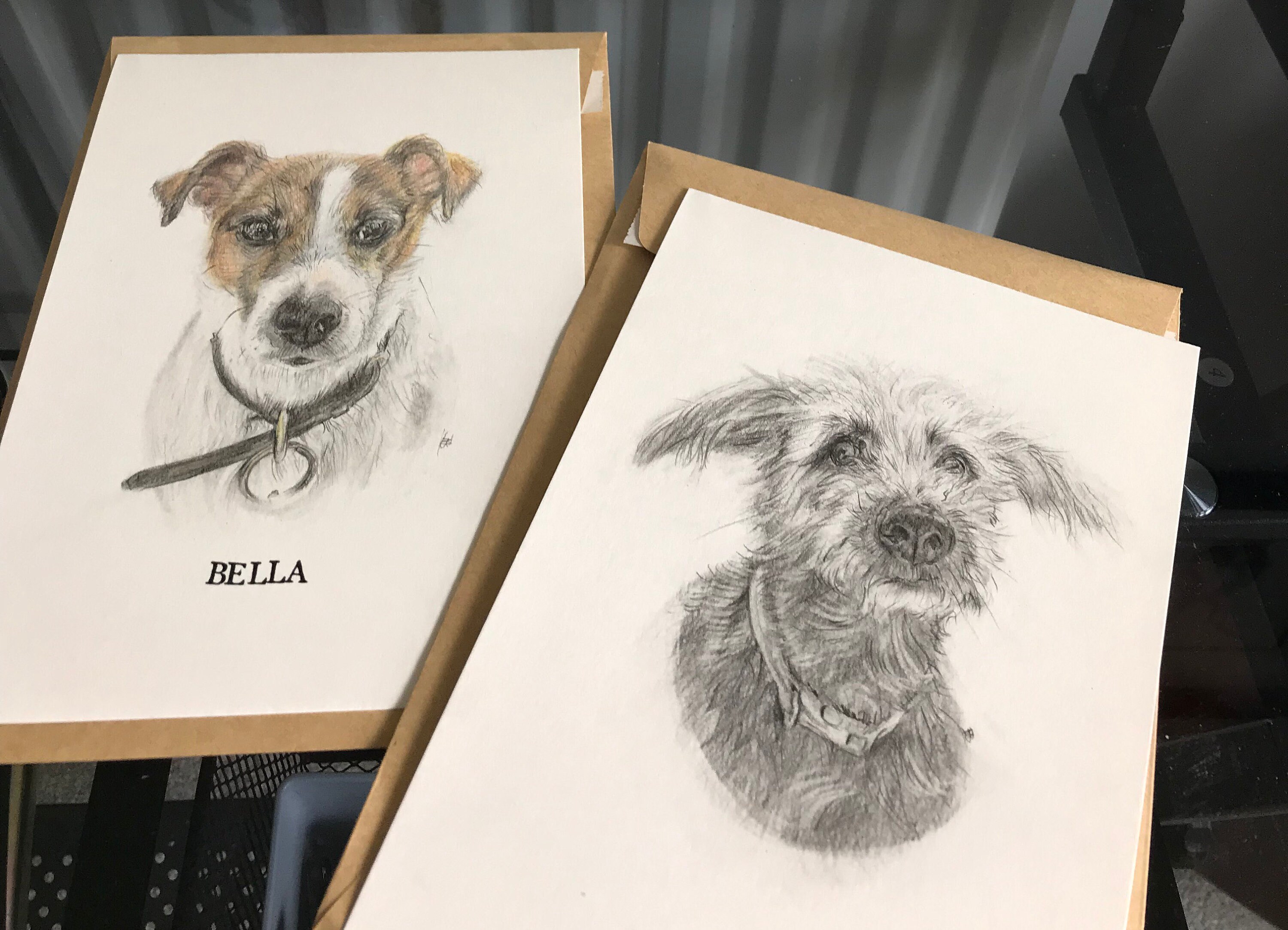 Hand Drawn Pet Portrait Personalised Pet Portrait Pet | Etsy UK