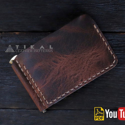 Leather Wallet Pattern/diy/leather Money Clip Pdf - Etsy