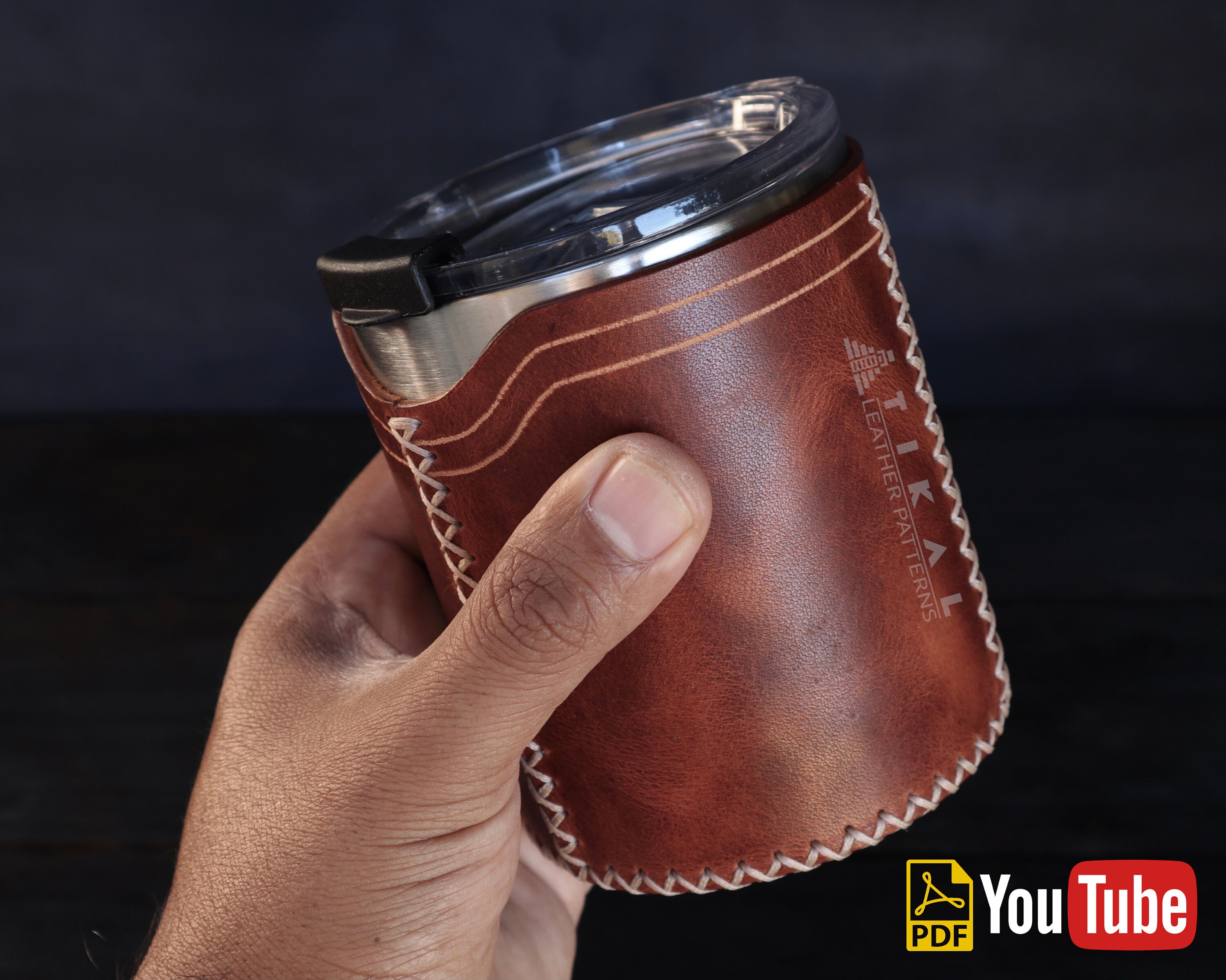 Leather Cover Pattern for YETI Rambler 10oz Lowball 295ml - Etsy