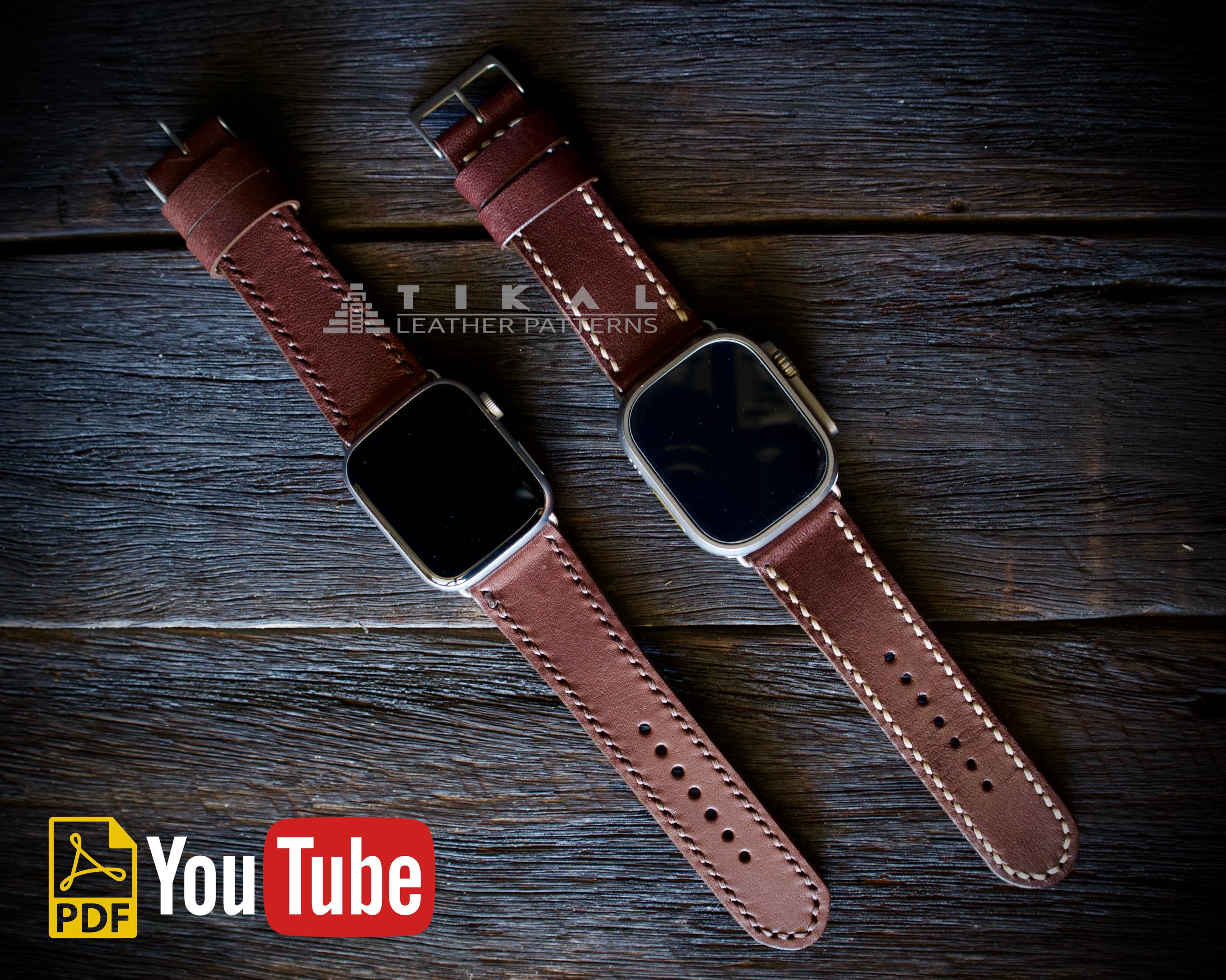 Apple Watch Strap Leather Pattern: 42-49mm, Multiple Widths (PDF ...