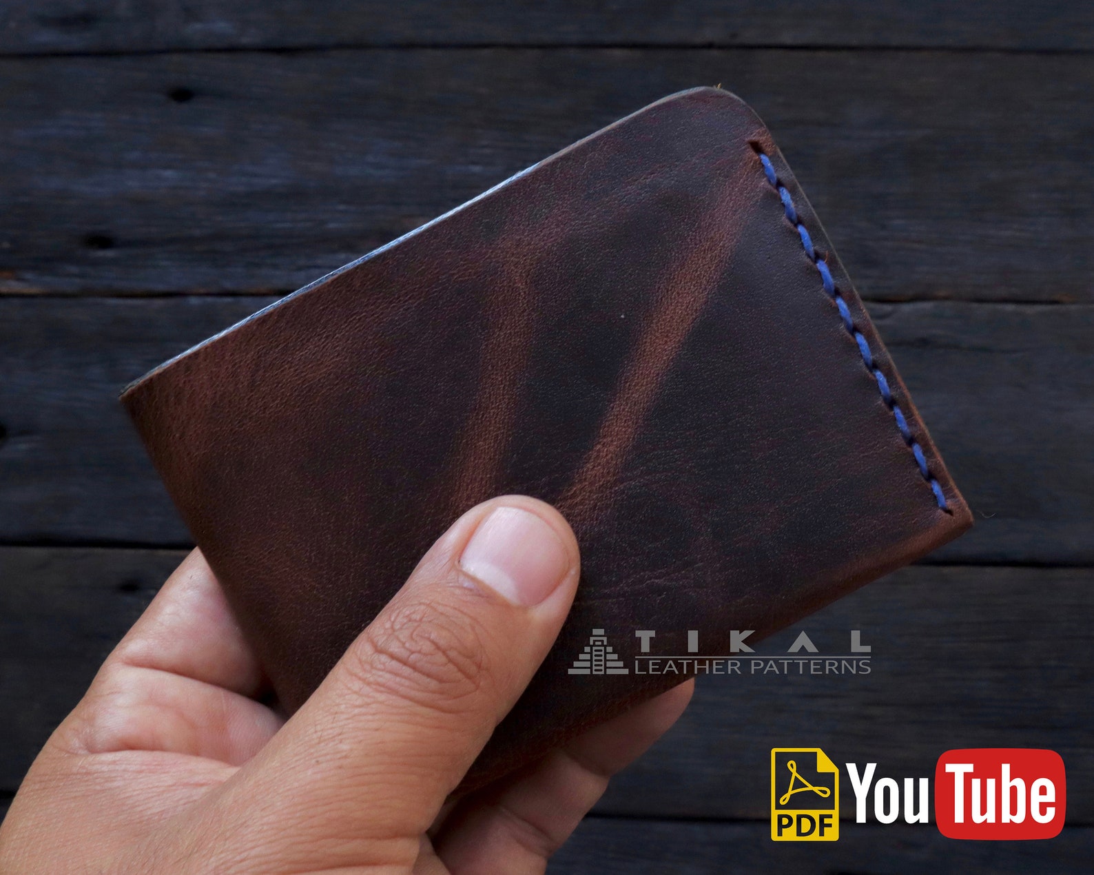 Minimalist Wallet Pattern Leather Wallet Pattern Leather - Etsy Australia