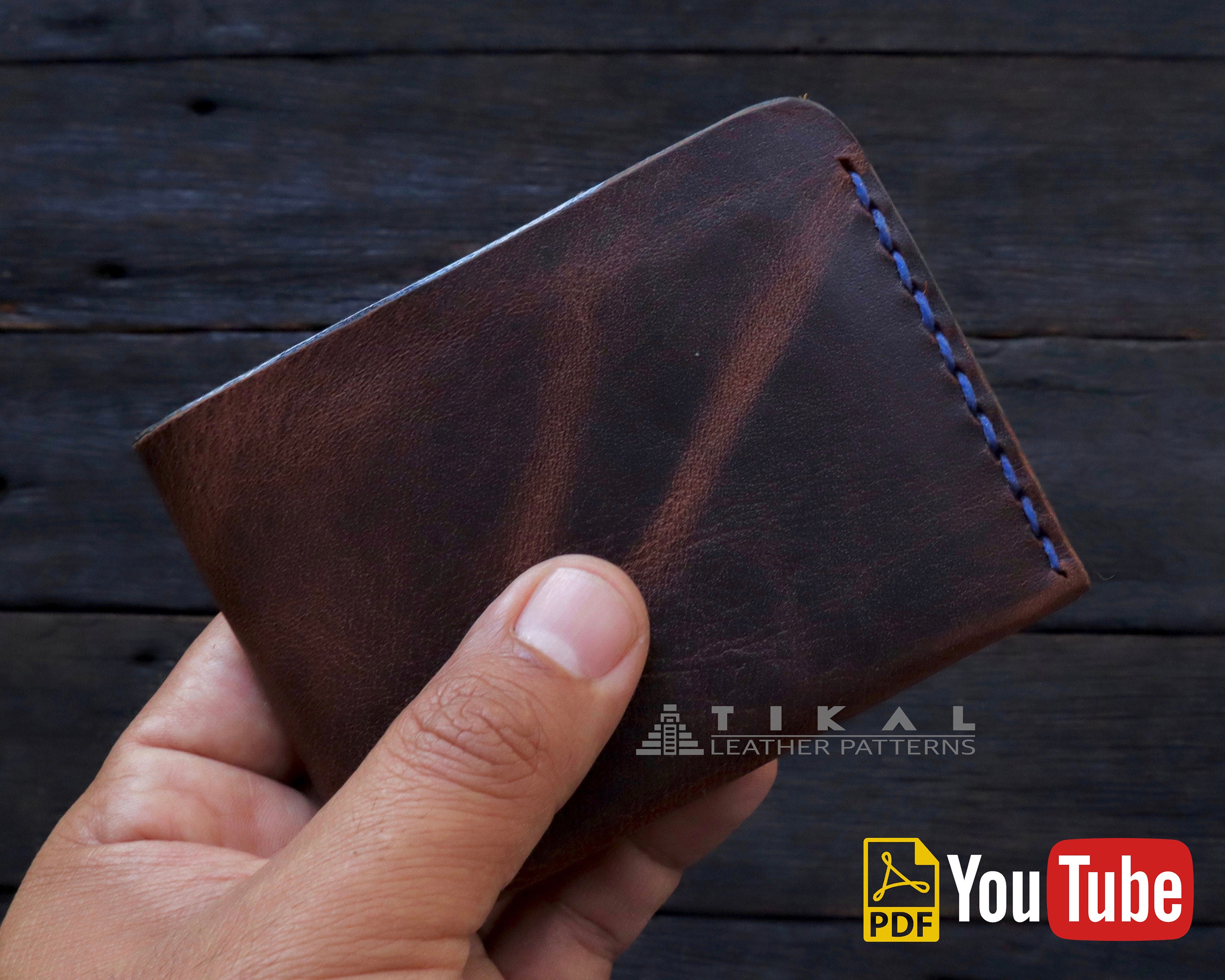Minimalist Wallet Pattern Leather Wallet Pattern Leather - Etsy Australia