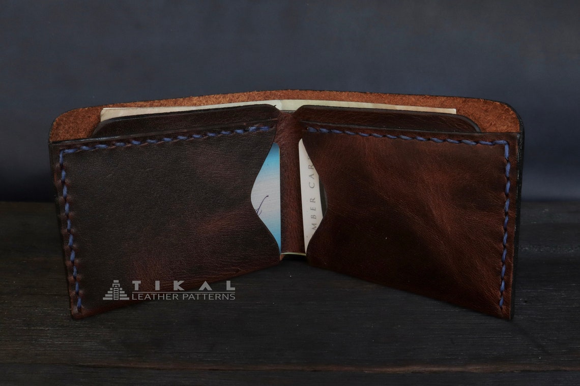 Minimalist Wallet Pattern Leather Wallet Pattern Leather - Etsy Australia