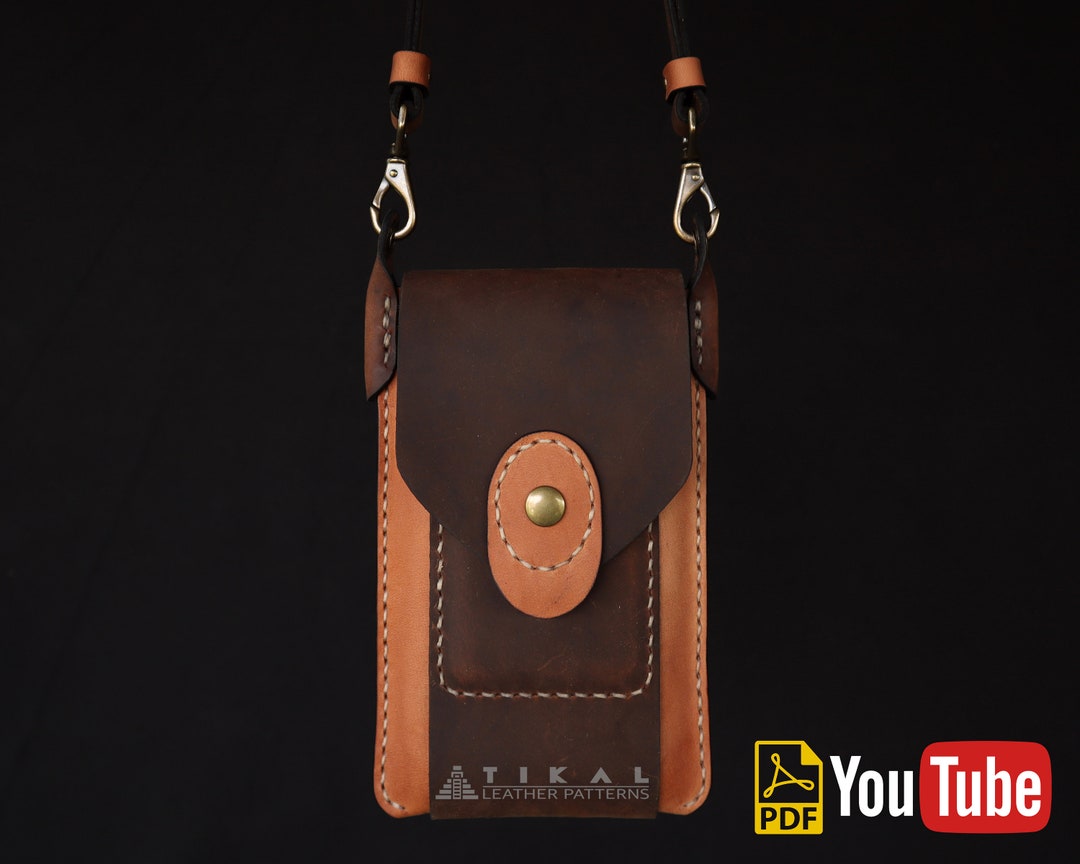 Leather Smartphone Bag Pattern: Wallet With Pockets (PDF Pattern) - Etsy