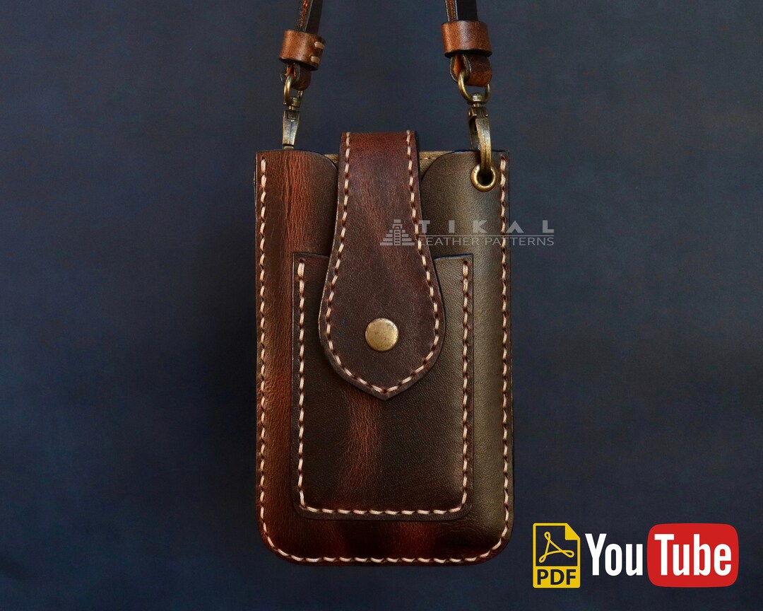 Leather Smartphone Pouch Pattern With Cardholder (PDF Download) - Etsy