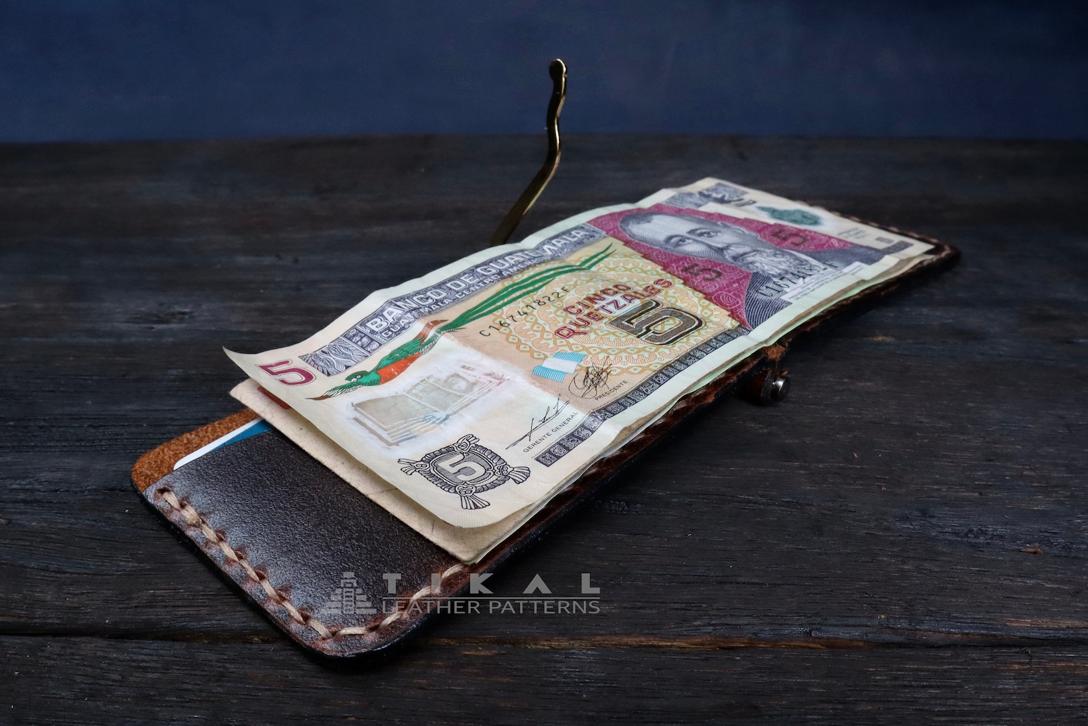 Money Clip Wallet Leather Wallet Pattern Cardholder Pattern - Etsy