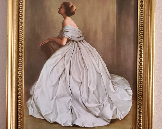 Vintage 1969 "sound of Music" by J.P.L. Oil Painting on Canvas - Etsy