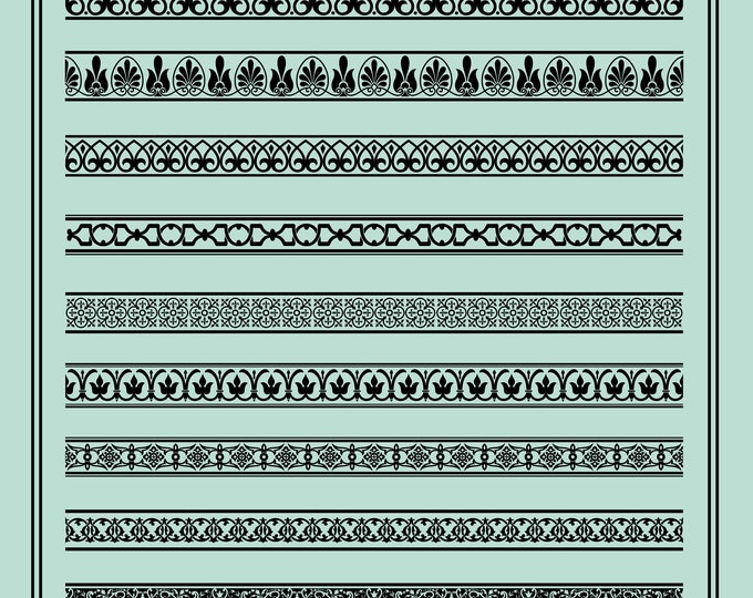 BORDER Pattern Collection 4, Ai. Cdr. Jpg. Pdf. Png. Scalable FILES ...