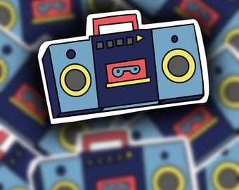 Colorful Boombox Die Cut Sticker - Etsy
