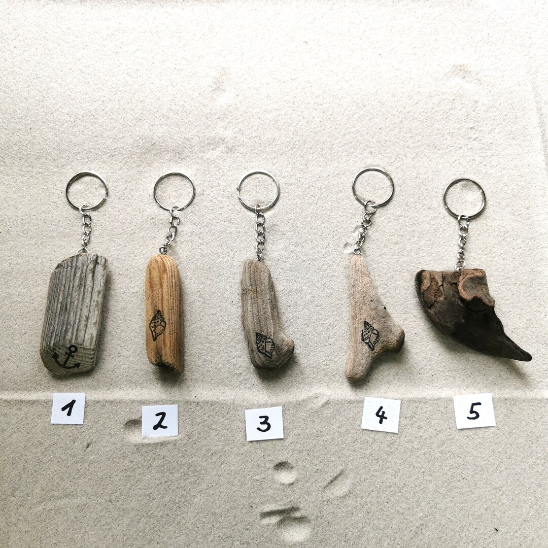 Keychain Made of Driftwood From the Island of Rügen - Etsy