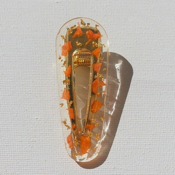 Orange Hair Clip - Etsy