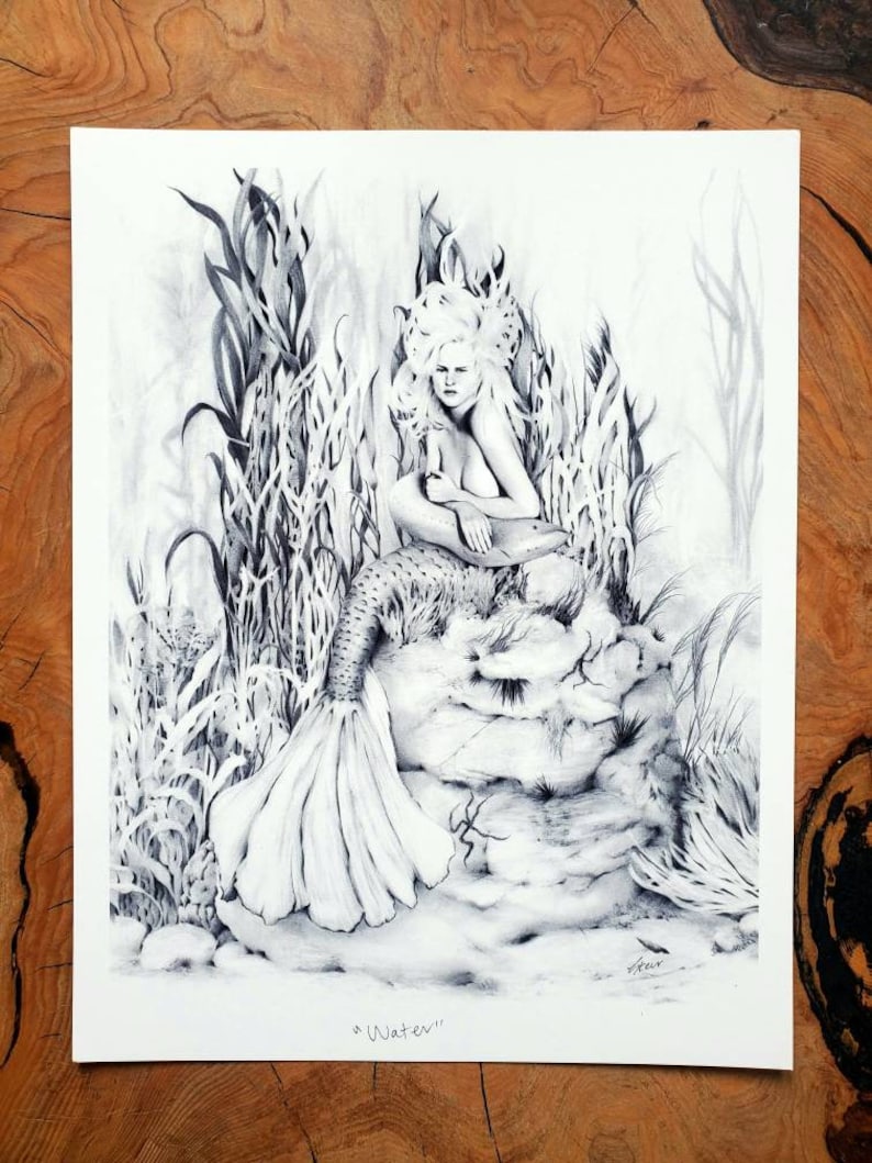 Water Elements Fantasy Art Print Grace Kerr - Etsy