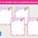 Printable Editable SUMMER 2024 Planner Bundle Summer Calendar Summer ...
