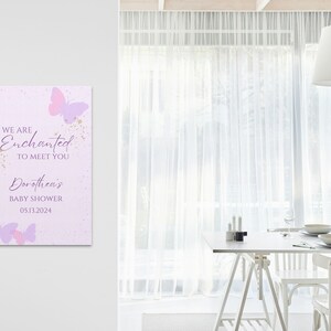 Enchanted to Meet You Editable Baby Shower Welcome Sign, Taylor Swift ...