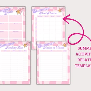 Printable Editable SUMMER 2024 Planner Bundle Summer Calendar Summer ...