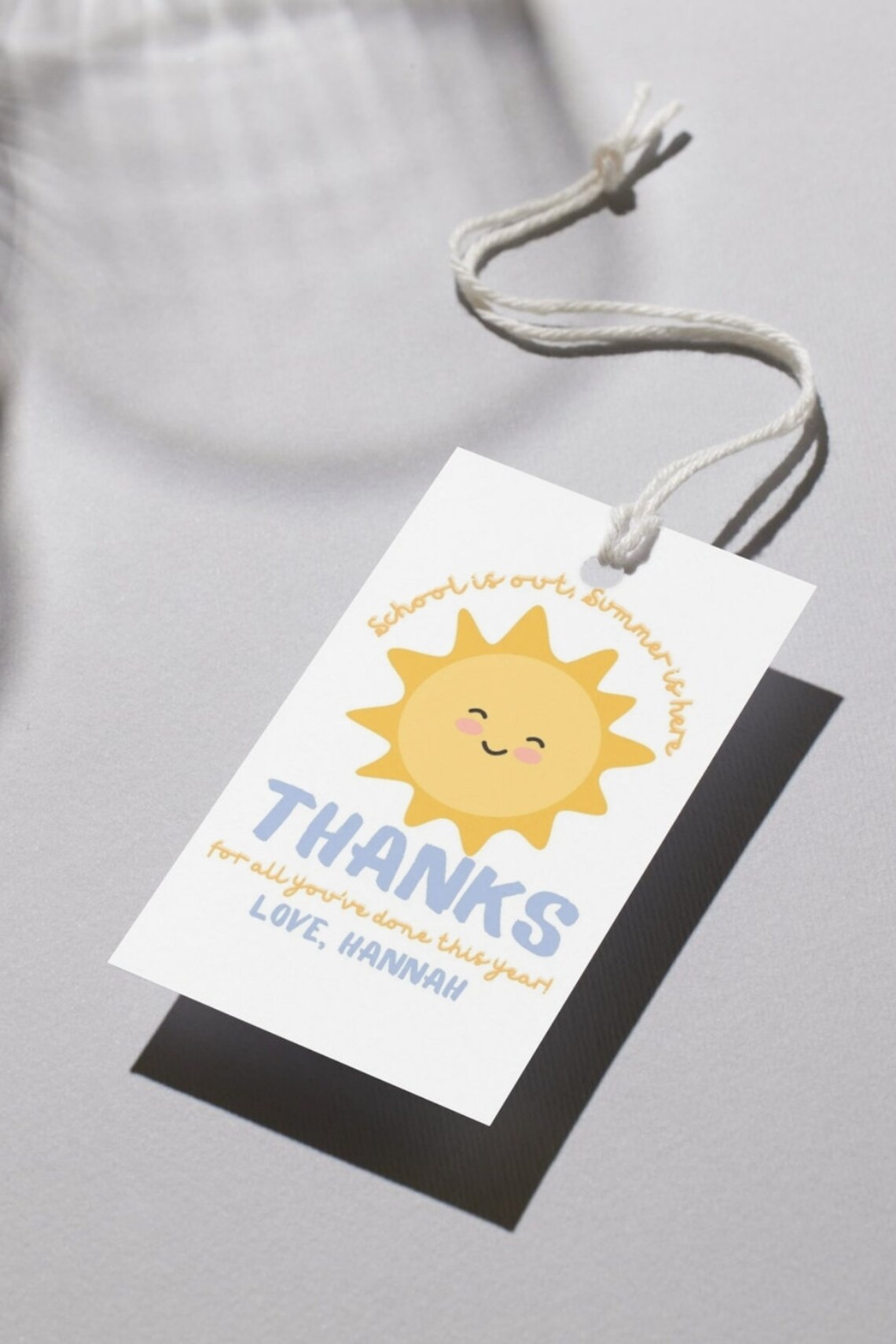 Editable Teacher Appreciation Gift Tags Sunshine Thank You Tag Schools ...