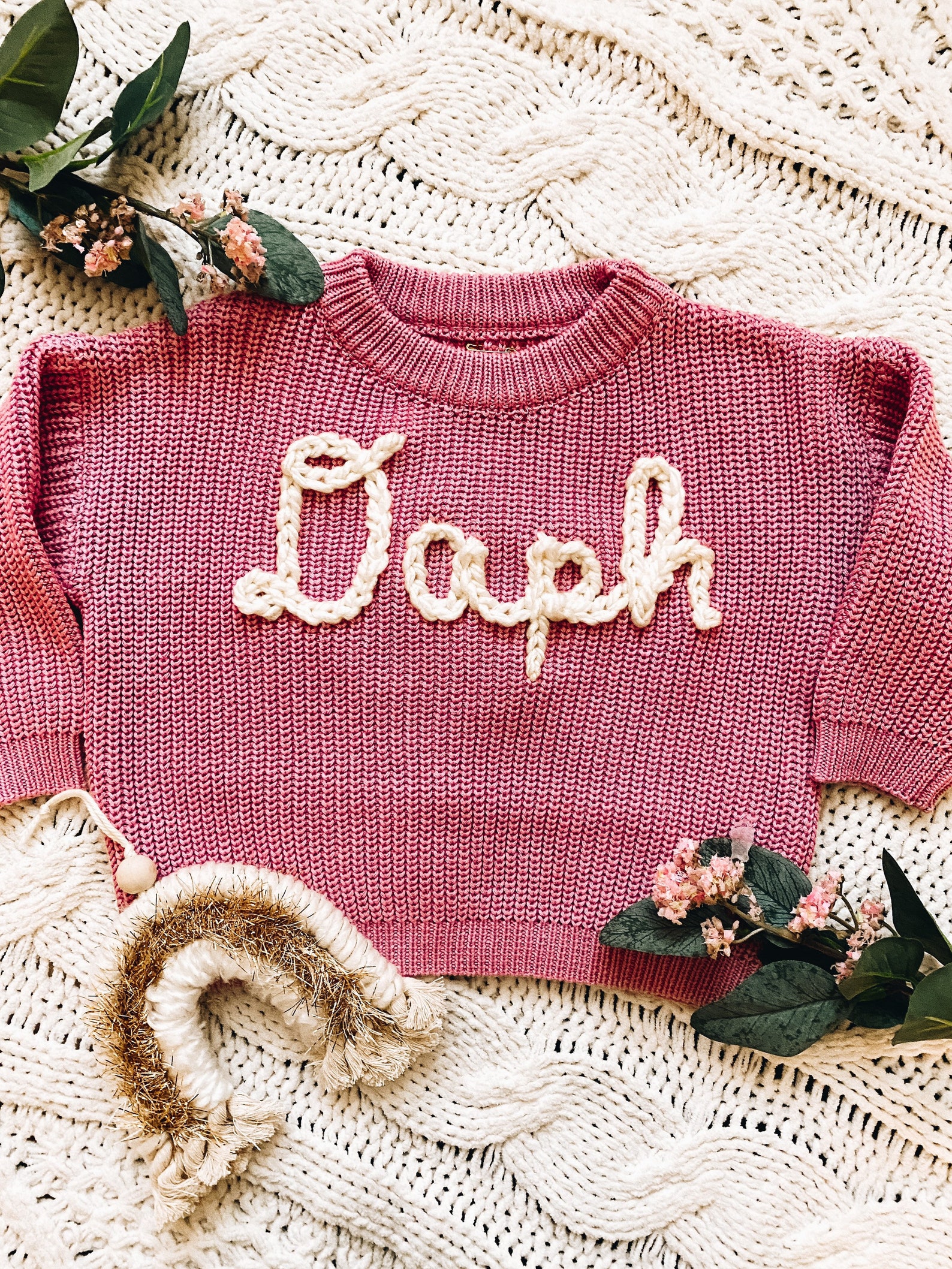 Customizable Embroidered Baby and Toddler Sweater Childrens - Etsy