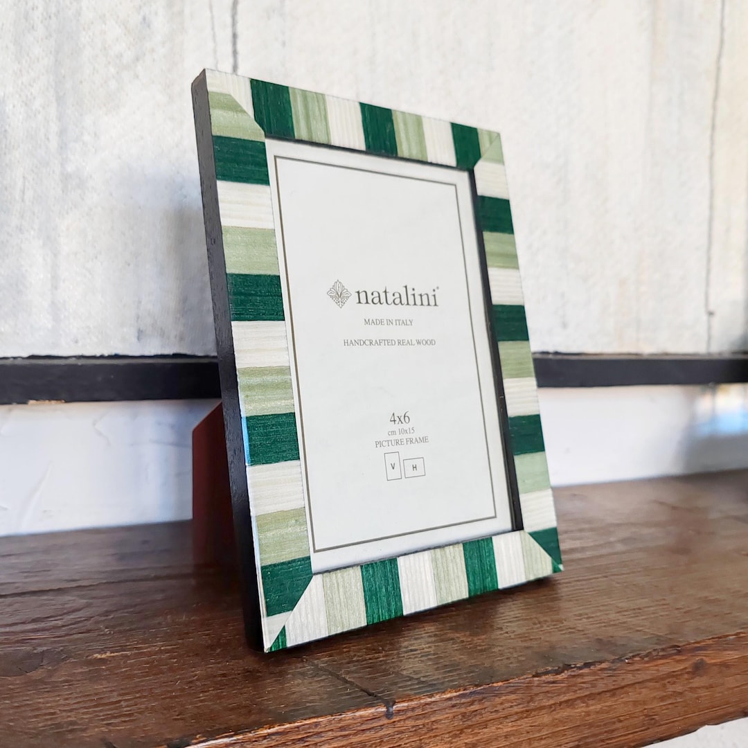 NATALINI Original Italian Photo Frame 4x6inch. Handcrafted. Real Wood ...