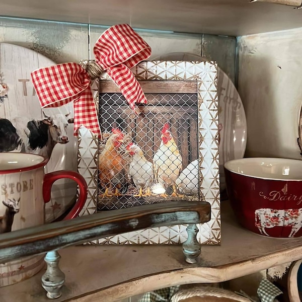 Red Farmhouse Decor - Etsy