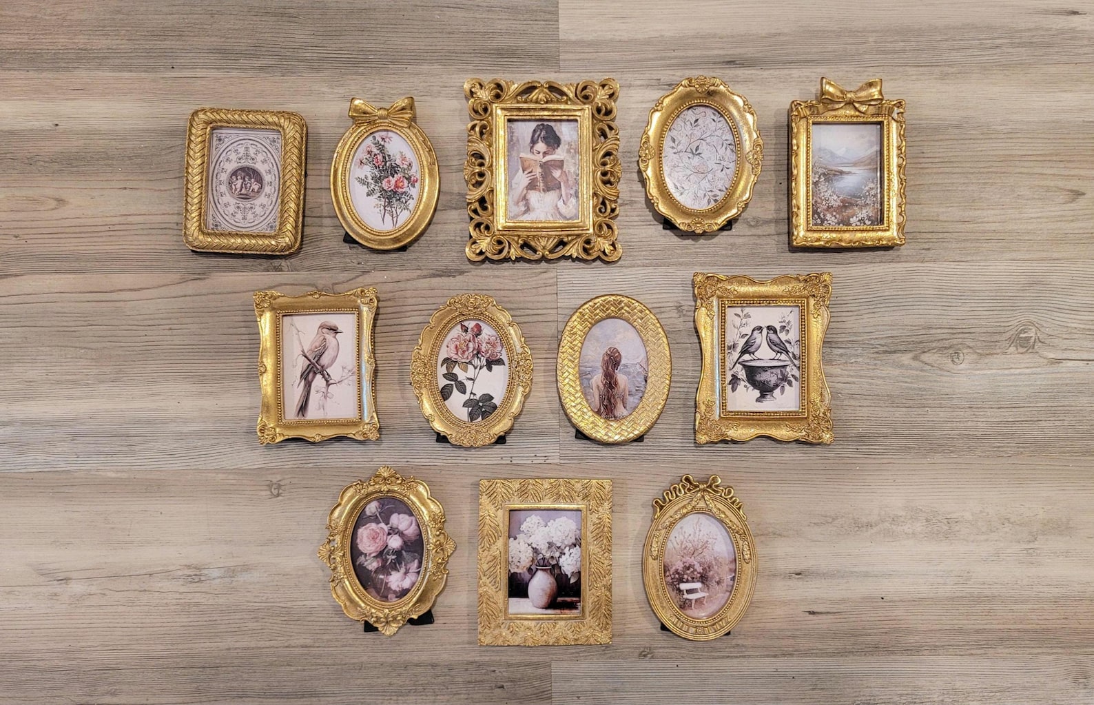 Gold Ornate Mini Picture Frames: Moody, Dark Academia, Gallery Wall ...