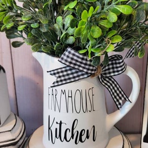 Farmhouse Kitchen Collection Buffalo Check Decor Farmhouse - Etsy