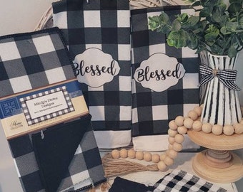 Farmhouse Kitchen Collection Buffalo Check Decor Farmhouse - Etsy