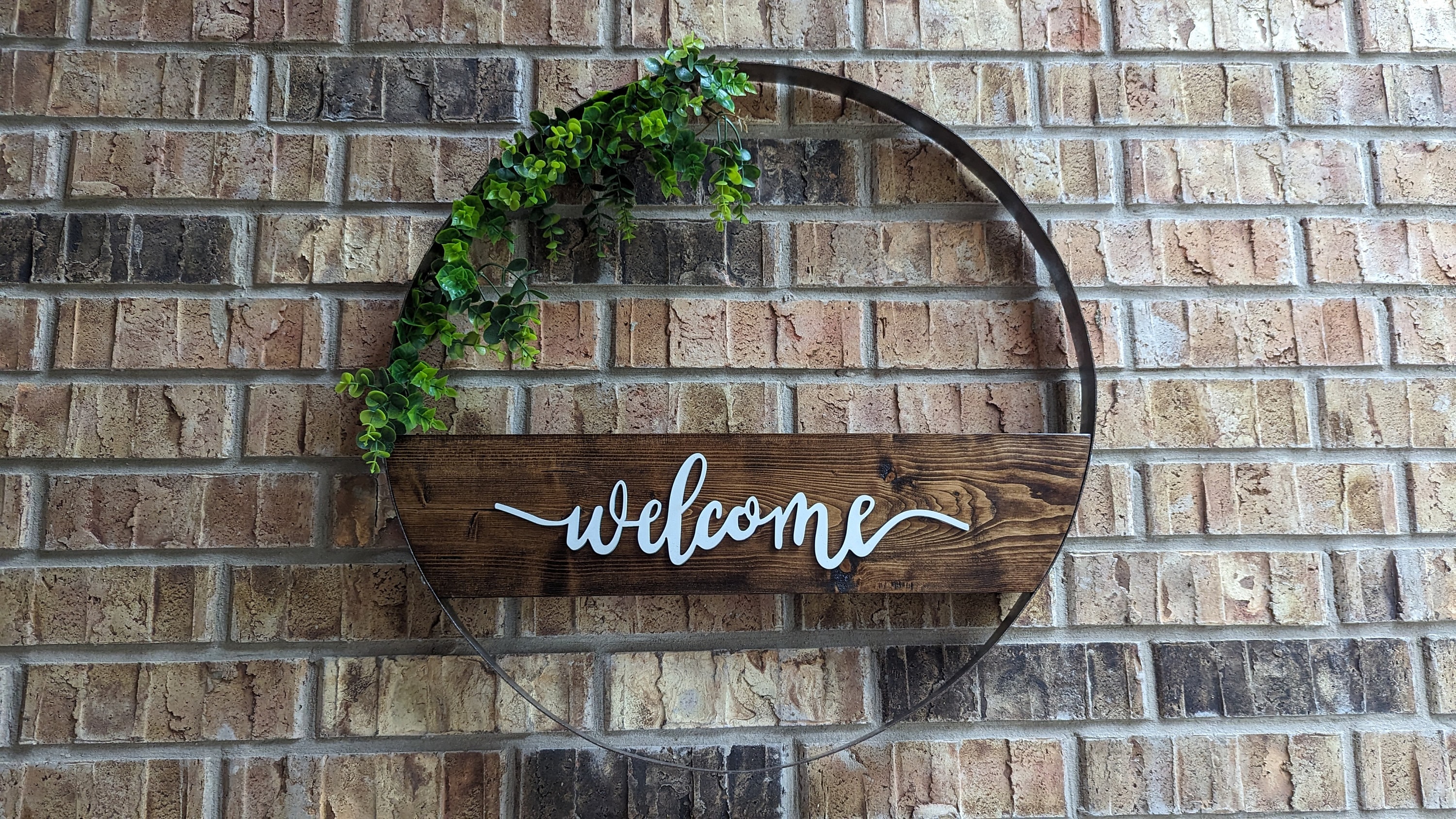 Wine/whiskey Barrel Hoop Ring Sign Welcome Last Name Wedding Date - Etsy