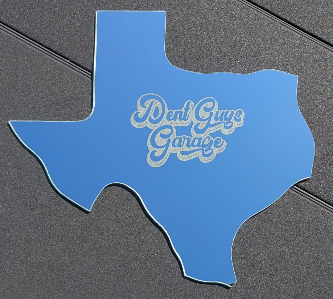 Texas Silhouette Cut Out Glass Mirror - Etsy