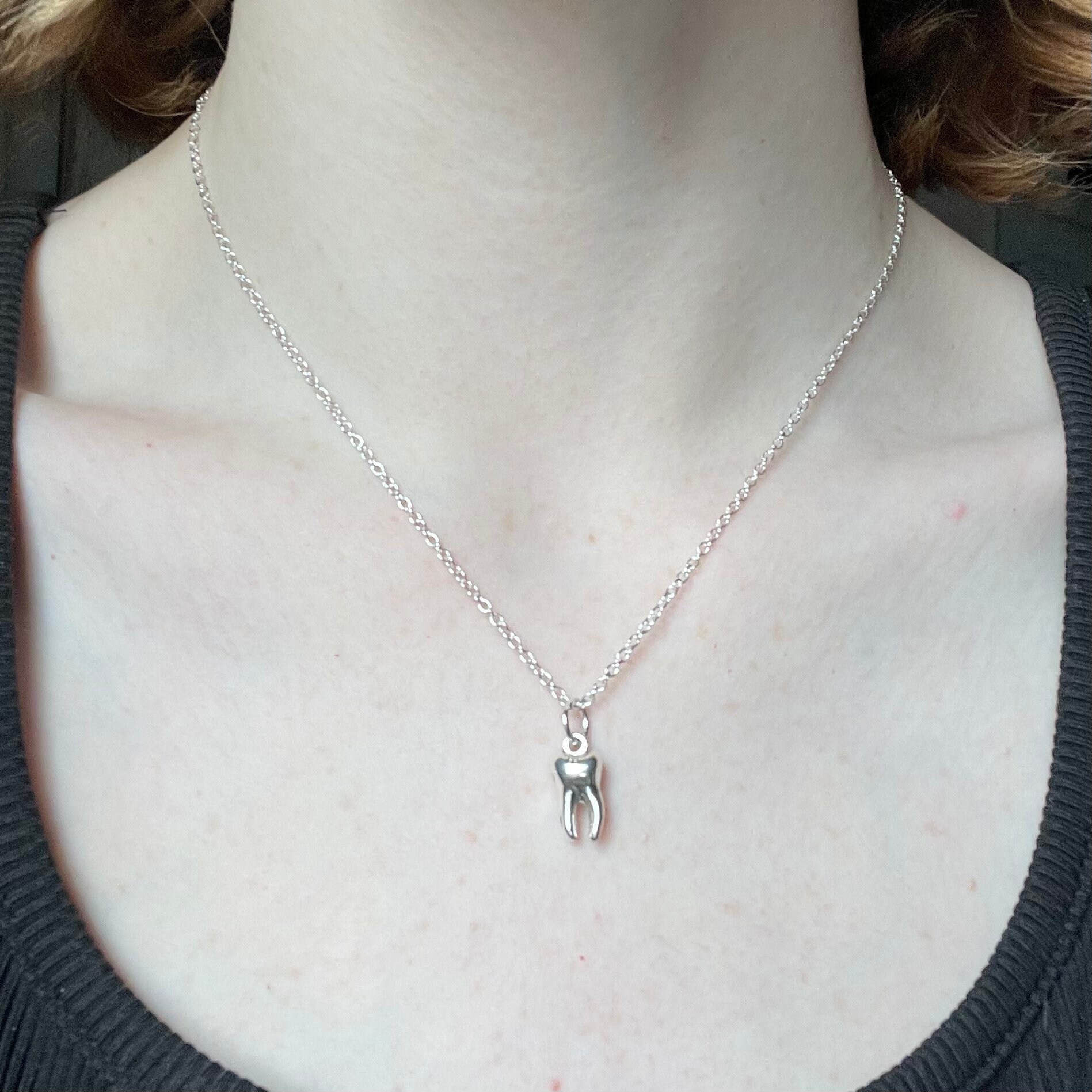 Tooth Necklace Gothic Y2K Fairycore Handmade Adjustable - Etsy