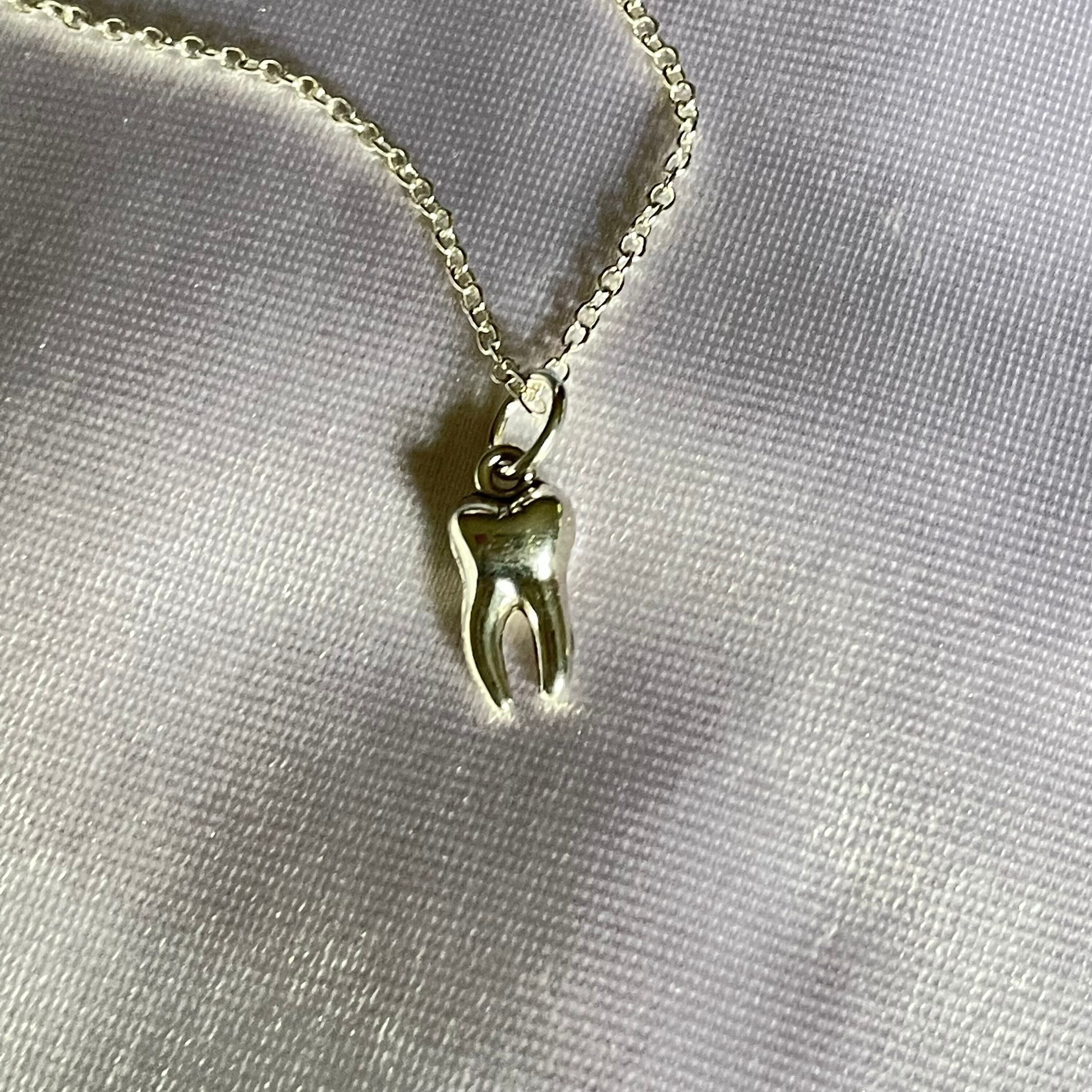 Tooth Necklace Gothic Y2K Fairycore Handmade Adjustable - Etsy