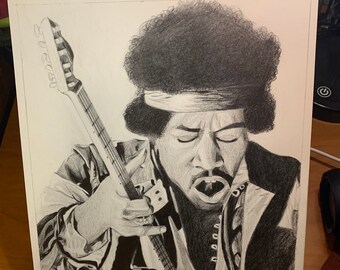 Jimi Hendrix: Music Icons - Etsy