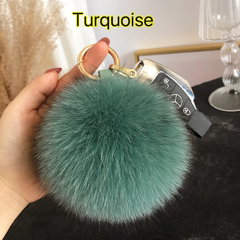 Fur Ball Keychain - Etsy