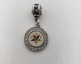 OES Order of the Eastern Star Charm Beaded Bracelet 10mm - Etsy
