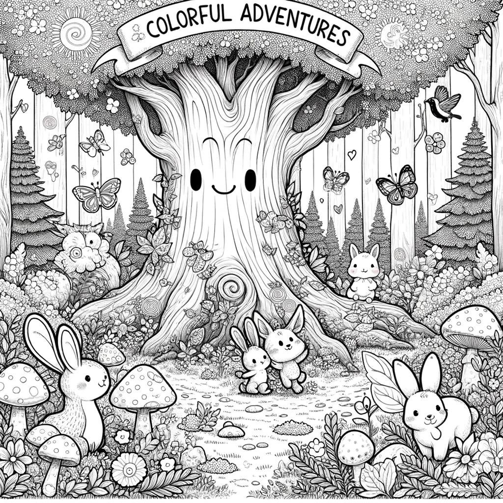 Kids Coloring Book With Animals, Interactive Fun for Young Artists ...