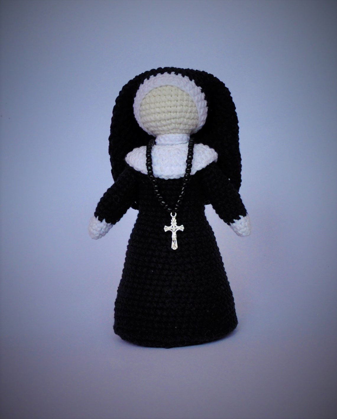 Nun Doll Nun Doll Chrochet Amigurumi Nun Toy Plague Nurse Nun Figurine ...